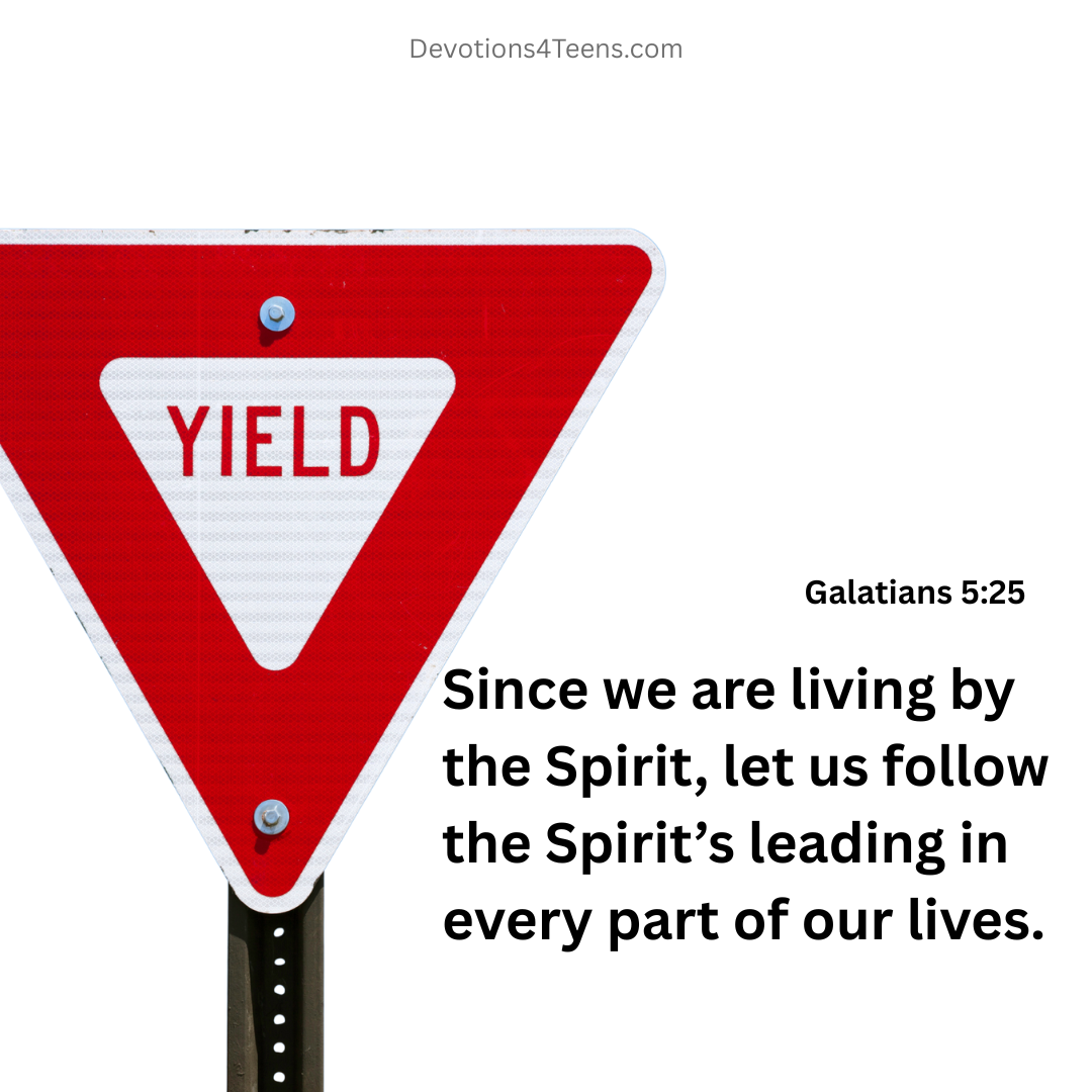 Yield Sign – Bible Devotions for Teens